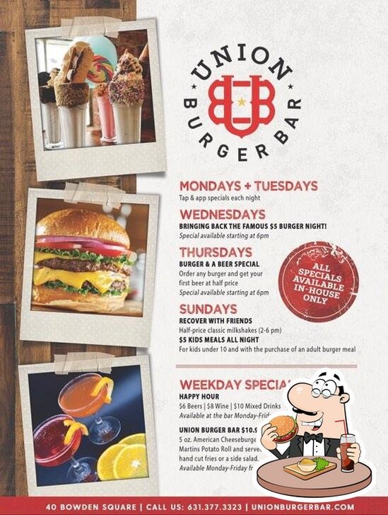 Union Burger Bar in Southampton - Restaurant menu and reviews