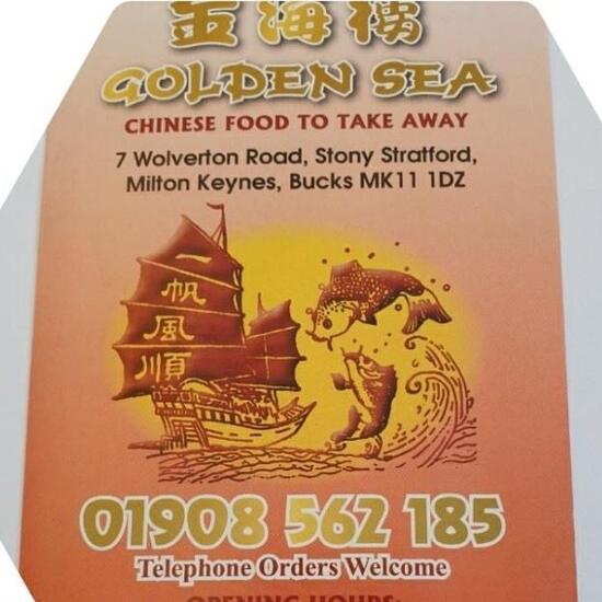 Menu at Golden Sea fast food, Greenleys, 7 Wolverton Rd