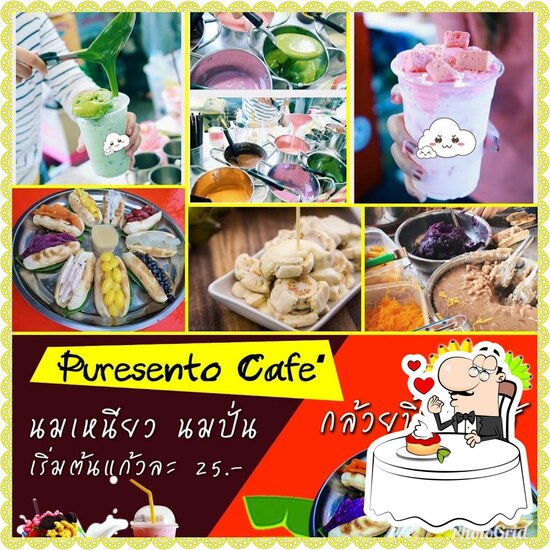 Menu at Puresento Cafe, Ban Phaeo