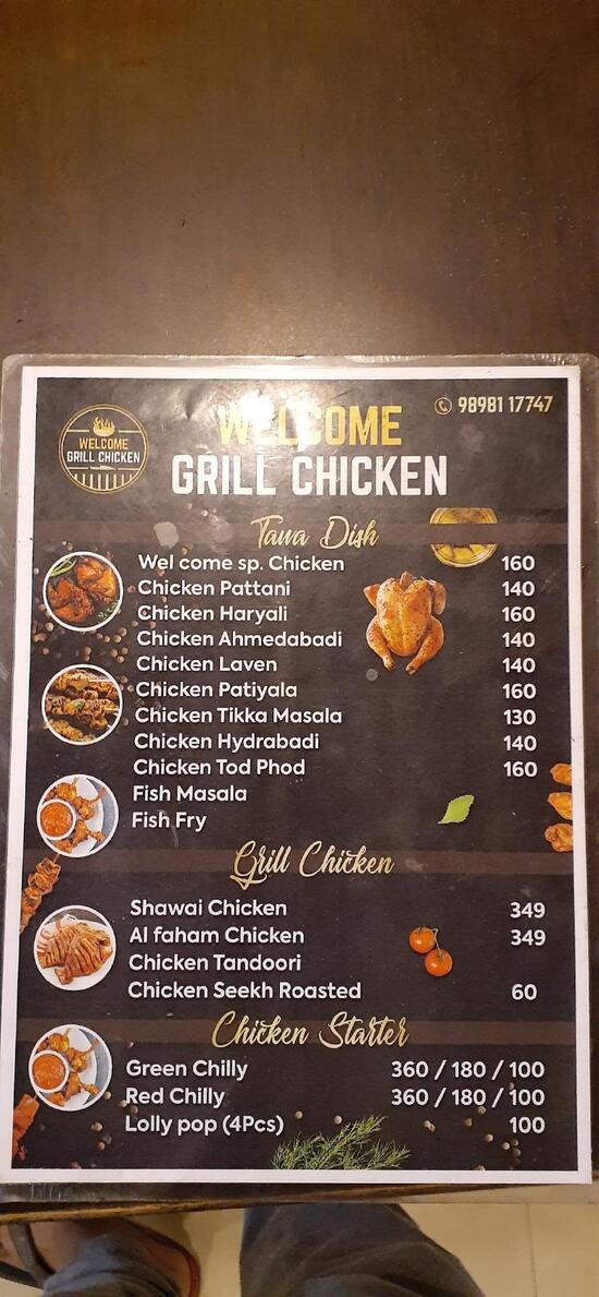 Menu at New Welcome Restaurant - Pure Veg, Daman