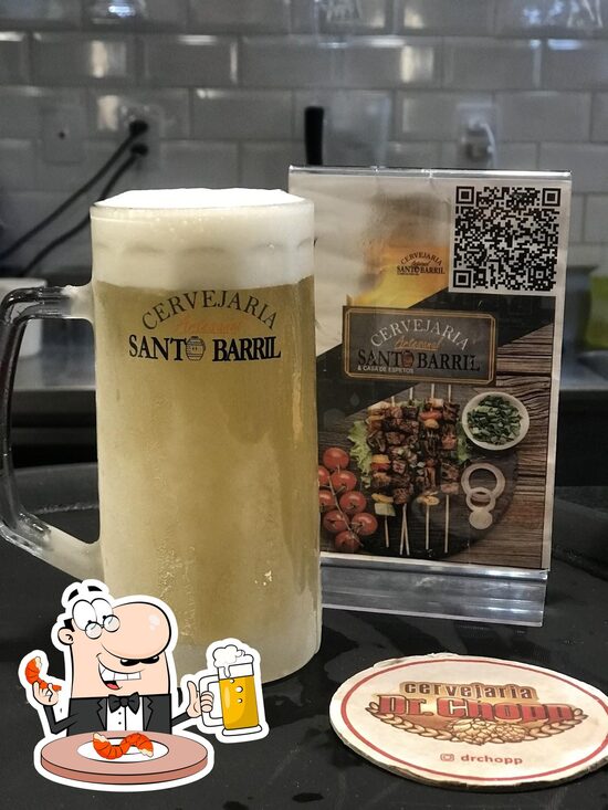 Menu at Cervejaria Santo Barril, São Paulo