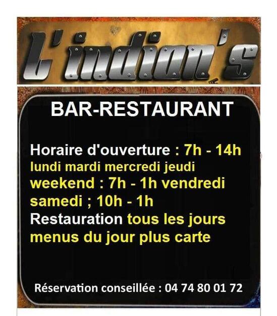 Menu at Le POINT VERT - Bar / Restaurant / Plage, Serrières-de-Briord