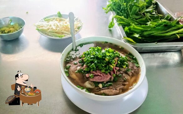 Menu at Quán Phở 39 restaurant, Phan Thiet