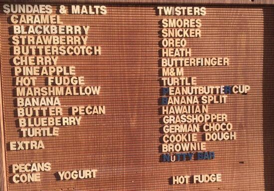Menu at Snack Shack restaurant, Albia