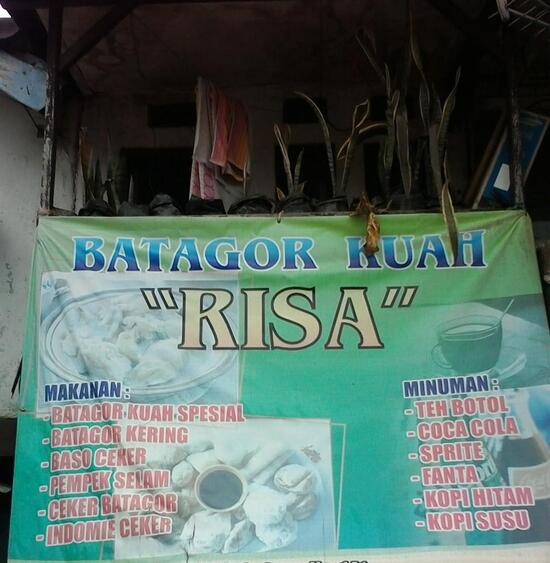 Menu at Risa Batagor Kuah restaurant, Bandung