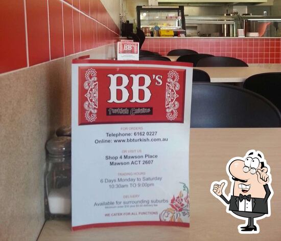 Menu at BB's Cuisine fast food, Mawson