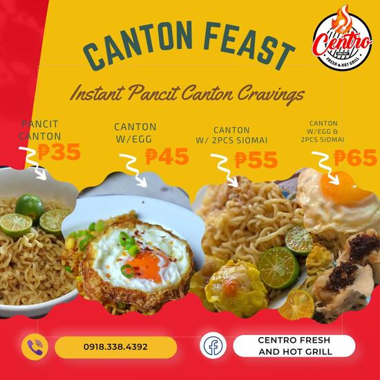 Menu at Centro Steak and Grill restaurant, Biñan