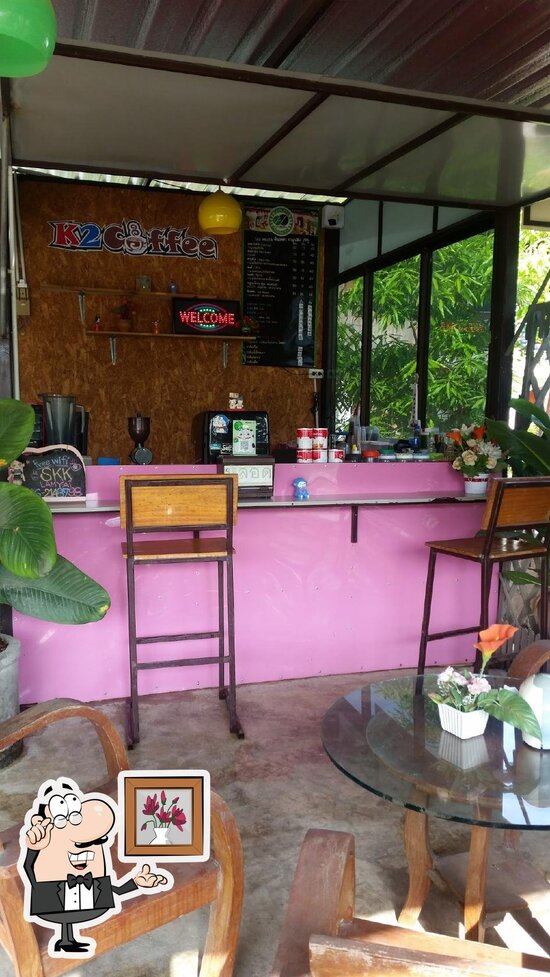Menu at K2 coffee cafe, Ban Klang