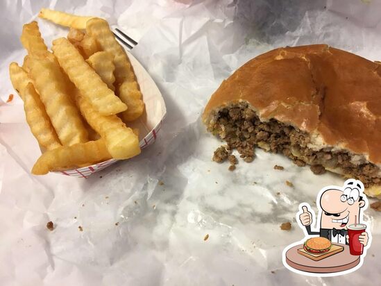 Menu at Maid-Rite restaurant, Christopher