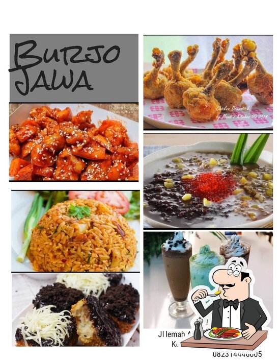 Menu at Burjo jawa, Bergas Lor