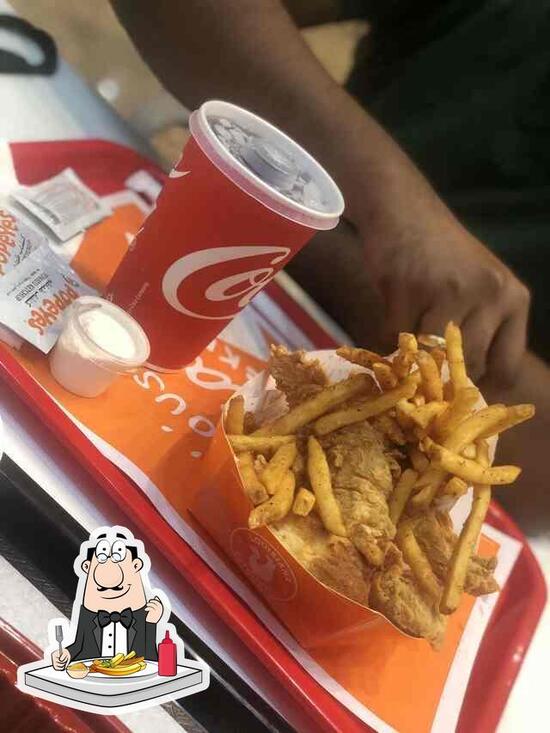 Menu at Popeyes fast food, Sharjah