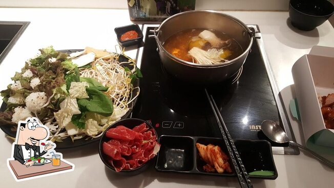 Menu at Shabu Jin restaurant, Daegu