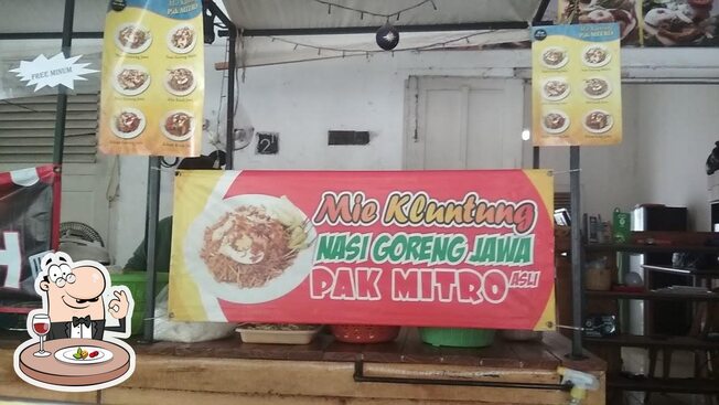 Menu at Mie Kluntung Dan Nasi Goreng Pak Mitro restaurant, Surabaya