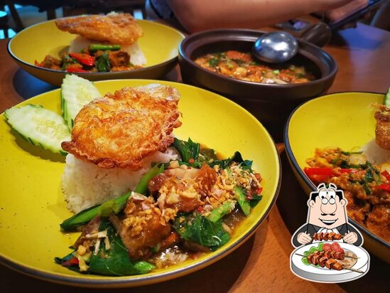 Menu at Mu-krob Jom Palang restaurant, Hat Yai