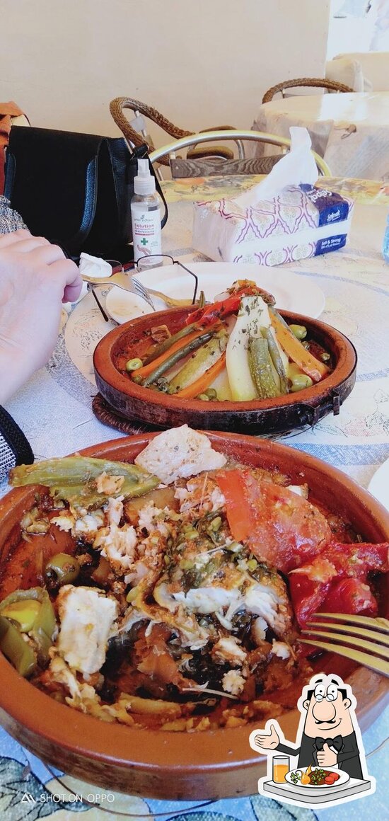 Menu at Restaurant Tajine traditionnel, Morocco