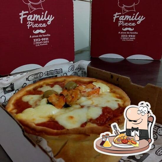 Menu at Family Stuffed Pizza restaurant, Salvador