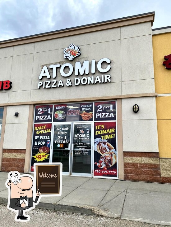 Menu au Atomic Pizza & Donair restaurant, Saint-Albert
