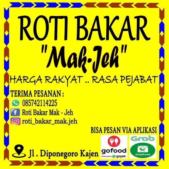 Menu at Roti Bakar Mak Jeh desserts, Kajen