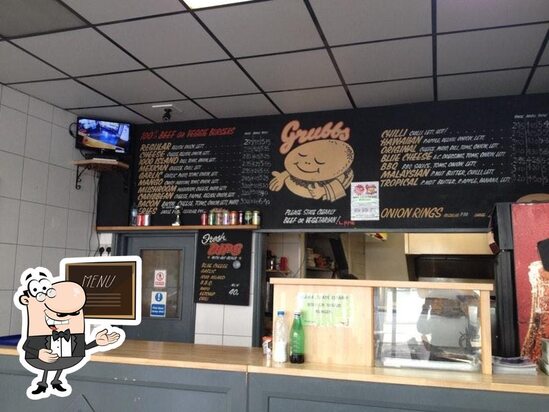 Menu at Grubbs Burgers fast food, Hove, 62 Western Rd