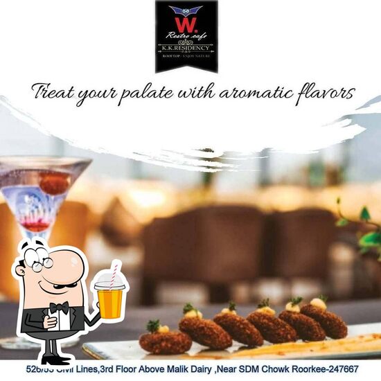 Menu at W Restro Cafe, Roorkee