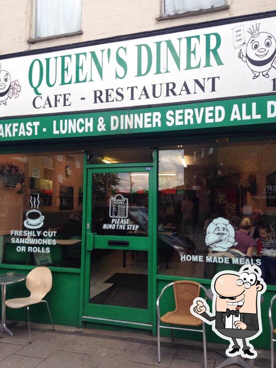 Menu at Queen's Diner cafe, London