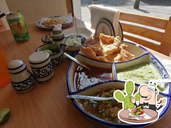 Menu at Taqueria El Fenix restaurant, Mexico City