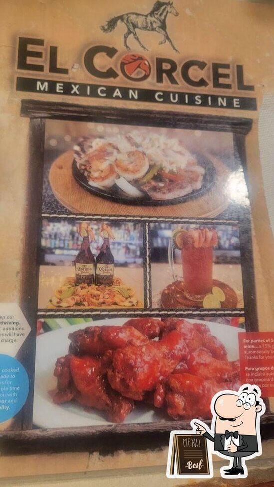 Menu at El Corcel Mexican Restaurant # 2, Indianapolis, W 56th St