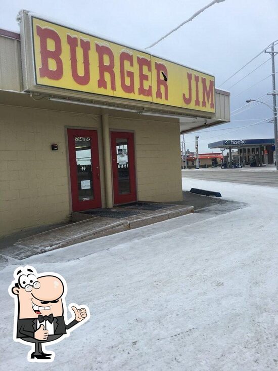 Menu at Burger Jim restaurant, Anchorage, 704 E 4th Ave