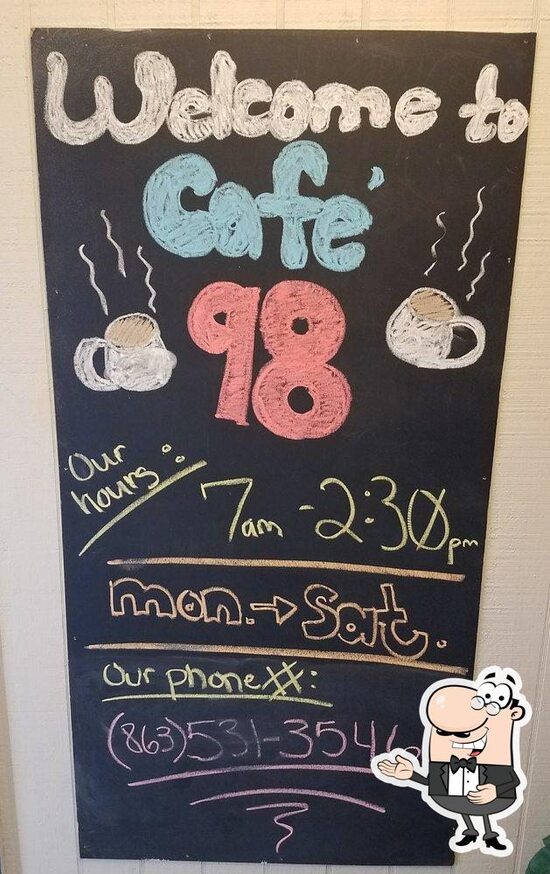 Menu at Cafe 98, Sebring