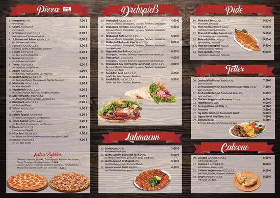 Menu at Konak Kebabhaus restaurant, Rödental