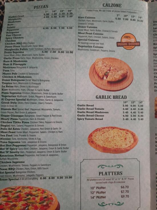 PİZZA PLAZA in Scunthorpe - Restaurant menu and reviews
