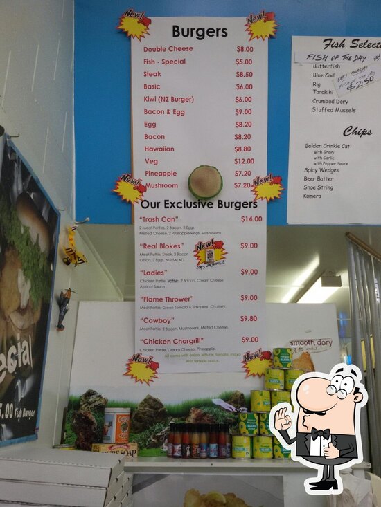 Menu at The new Funky Fish fast food, Blenheim