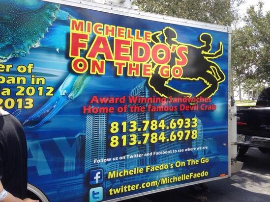 Menu at Michelle Faedo's On The Go restaurant, Tampa, Linebaugh