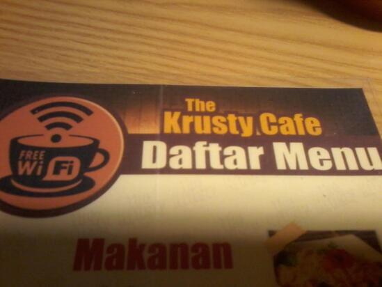 Menu at The Crusty Cafe, East Kisaran