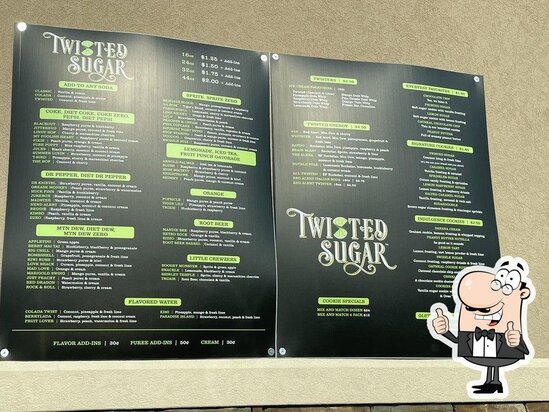Menu at Twisted Sugar desserts, Springville