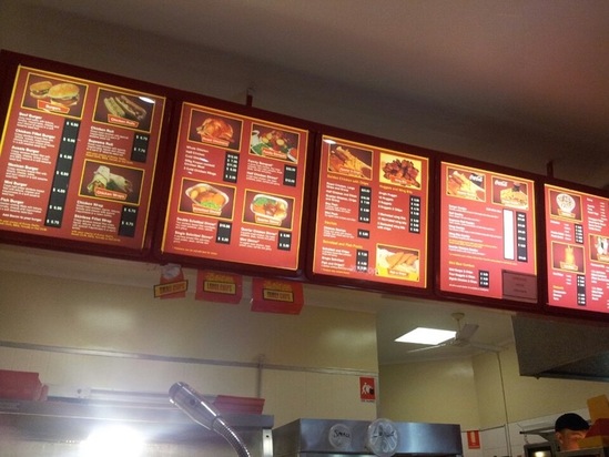 Menu at Golden Chicken fast food, Maryborough