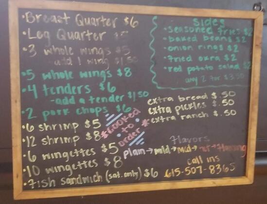 The Flaming Bird, Nashville - Restaurant menu, prices and reviews