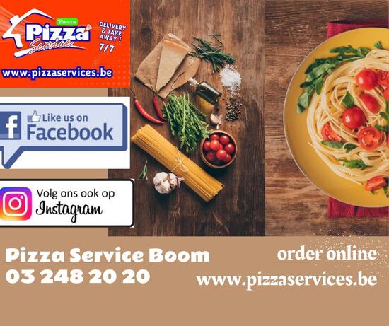 Menu at Pizza Service Boom, Boom