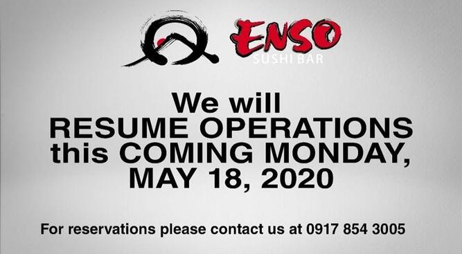 Menu at ENSO SUSHI BAR, Dagupan, A.b. Fernandez Avenue
