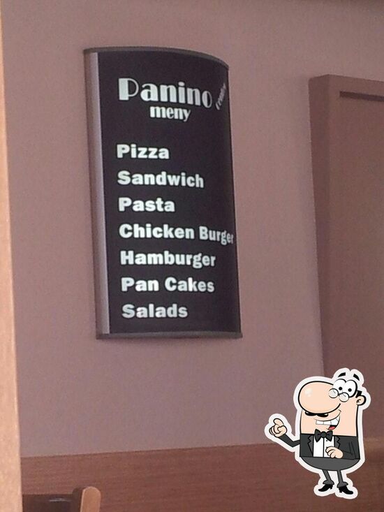 Menu at Panino restaurant, Prishtina, M565+PR5