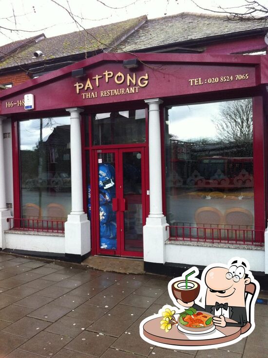 Menu at Patpong Thai Restaurant, London, 146-148 Station Rd
