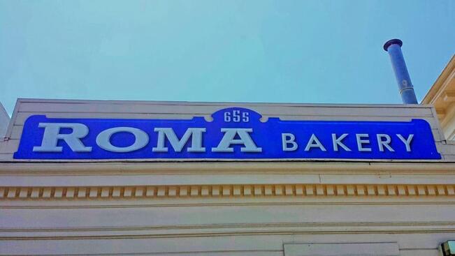 Menu at Roma Bakery, San Jose