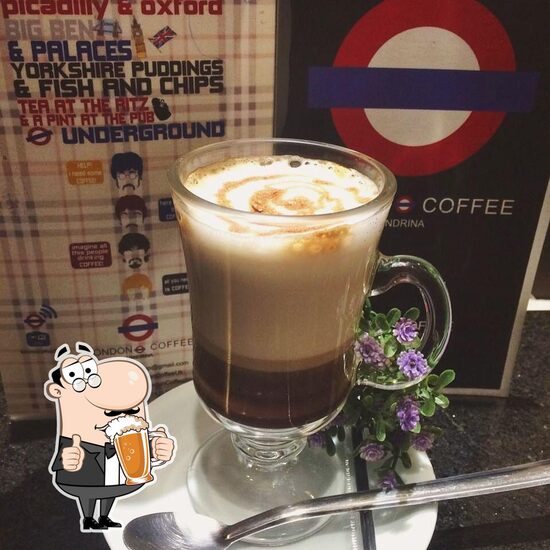 Menu at London coffee cafe, Londrina, Rua Theodoro victorelli