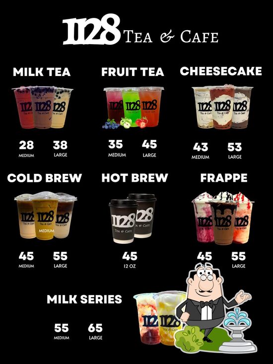 Menu at 1128 Tea and Cafe - Katarungan Village, Muntinlupa