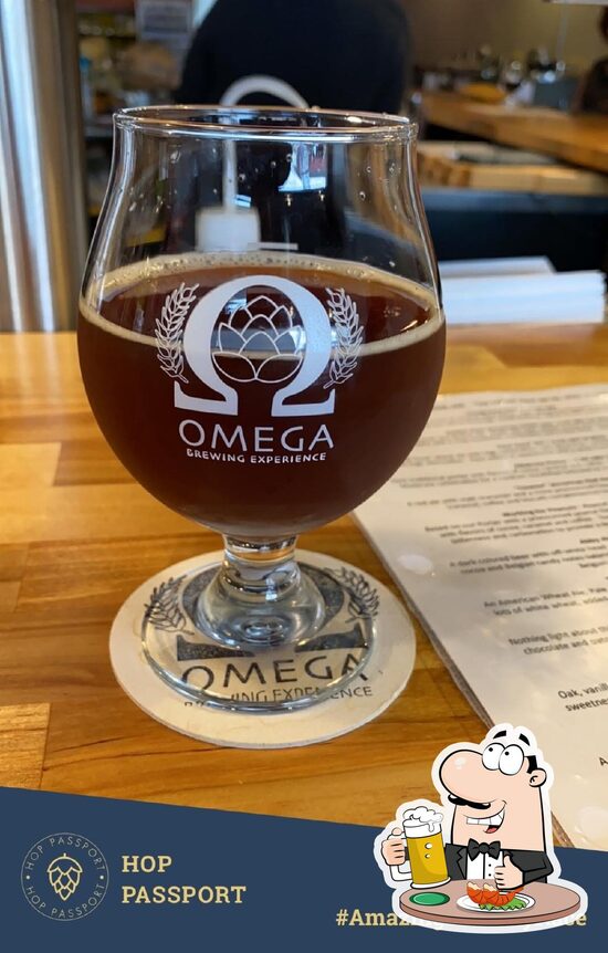 Menu at Omega Brewery, Omro