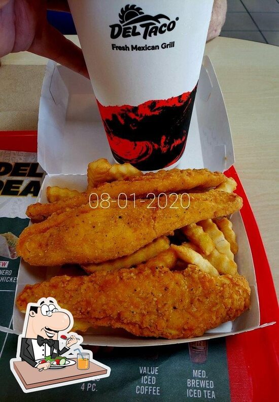 Menu at Del Taco restaurant, Kingman