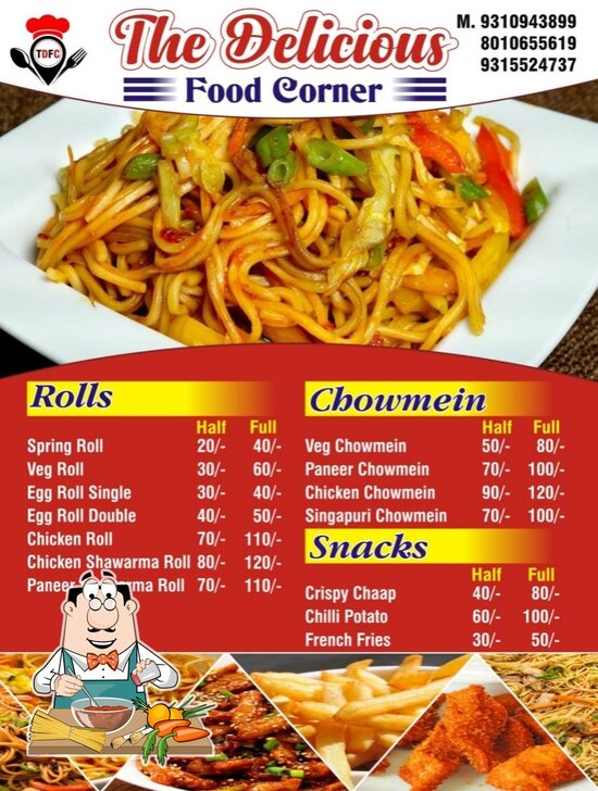 The Delicious Food Corner, Delhi - Restaurant menu, prices and reviews
