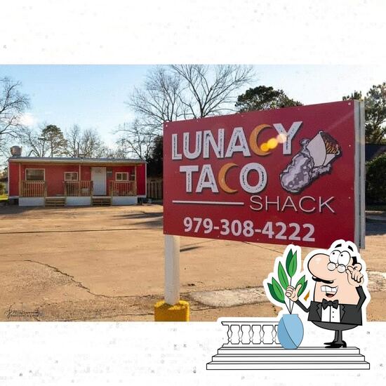 Menu at Lunacy Taco Shack restaurant, Angleton