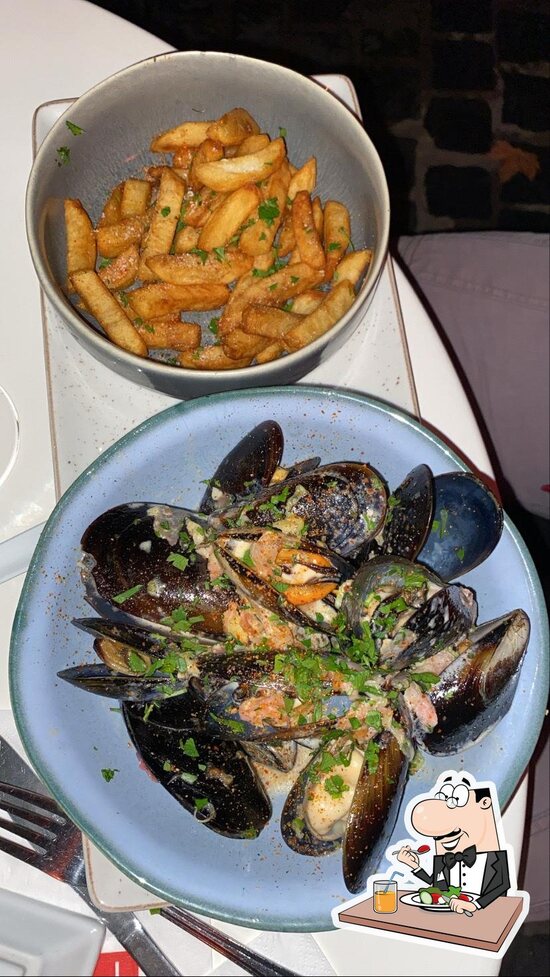 Menu at The Little Fish restaurant, Stellenbosch