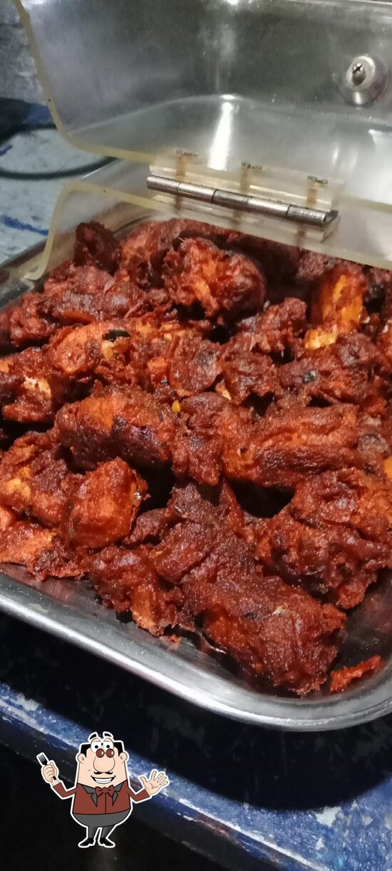 Menu at H.R.K fish and kabab stall, Hosur